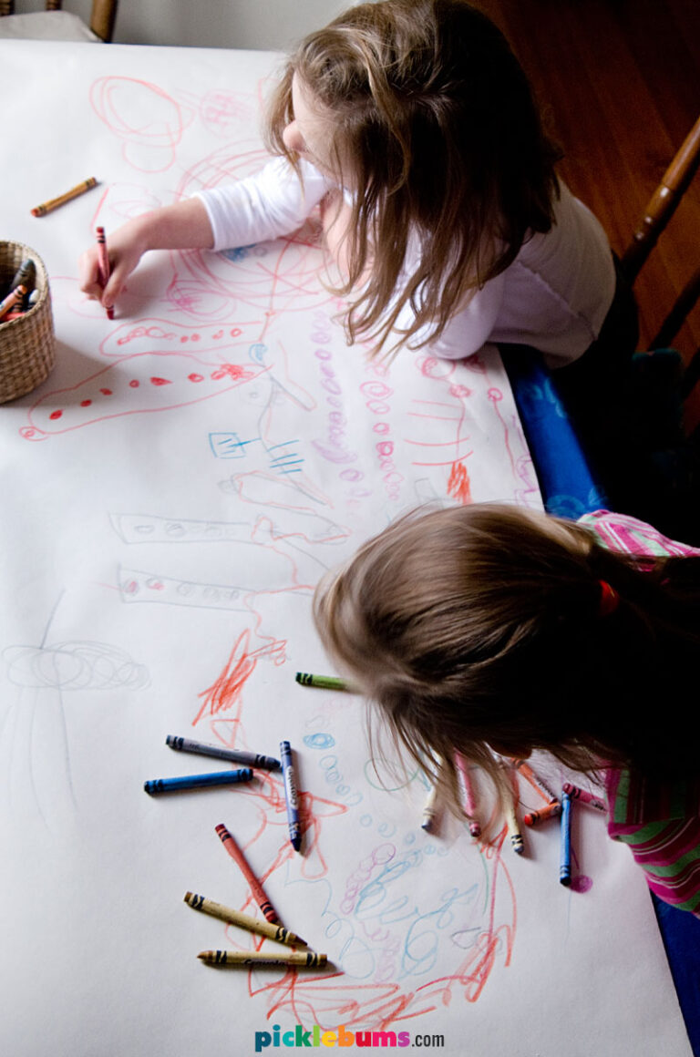 Draw Big! An Easy Art Activity for Kids - Picklebums