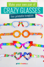 Fabulous Free Printable Paper Glasses Template! - Picklebums