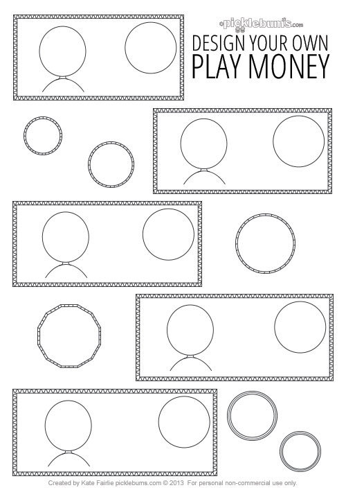Design Your Own Printable Play Money Picklebums Design Your Own Printable Play Money Picklebums