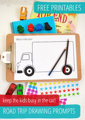Free Printable Cars and Roads Drawing Prompts For Kids - Picklebums