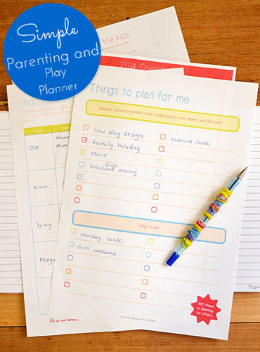 Simple Parenting and Play Planner Review and Give Away. - Picklebums