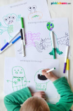 Free Printable Monster Drawing Prompts! - Picklebums