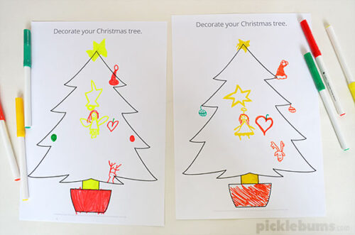 Christmas Drawing and Listening Game - Picklebums