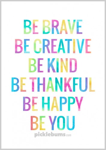 A Little Reminder to Be You - Free Printable Poster - Picklebums