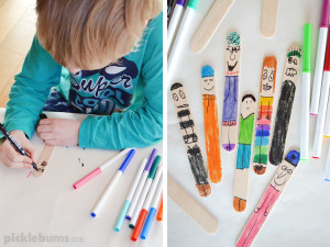 Make Some Easy Craft Stick People - Picklebums