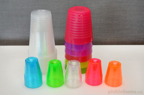 Plastic Cup Activities - Picklebums