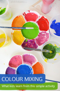 Colour Mixing - What kids learn from this simple art activity - Picklebums