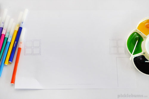 My House Drawing Prompt - free printable - Picklebums
