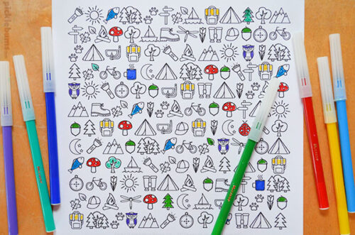 Free Printable Summer Find and Colour Activity - Picklebums