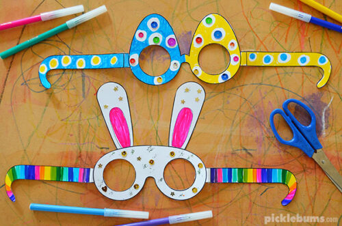 Crazy Fun Free Printable Easter Glasses - Picklebums