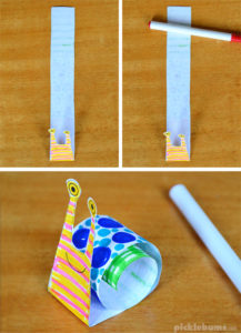 Make an Easy Rolled Paper Snail - free printable - Picklebums