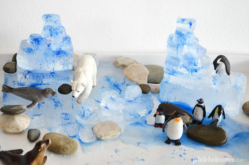 Polar Habitat Imaginative Play - Plus Book list and Craft ideas.