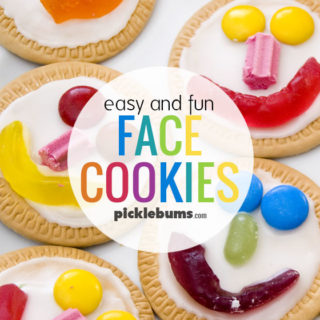 Quick and Easy Face Cookies - Picklebums