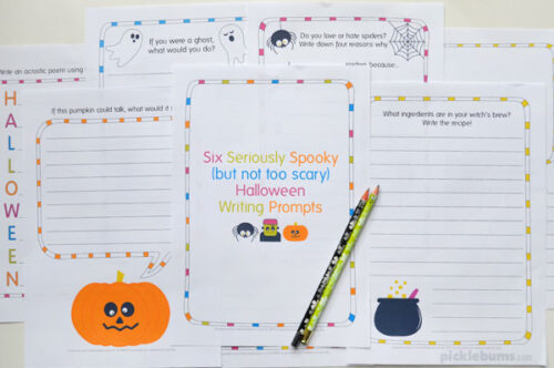 Free Printable Halloween Writing Prompts for Kids - Picklebums