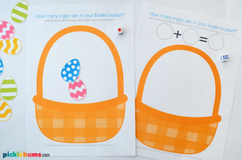 Printable Easter Counting Game for Preschoolers - Picklebums