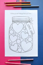 Jar of Love Printable Activity for Kids - Picklebums
