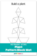 Earth Day Pattern Block Mats - Free Printable - Picklebums