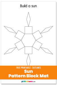 Free Printable Summer Pattern Block Mats - Picklebums