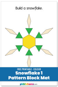 Free Printable Winter Pattern Block Mats - Picklebums