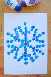 Free Printable Snowflake Fine Motor Mats - Picklebums