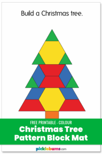 Free Printable Christmas Pattern Block Mats - Picklebums