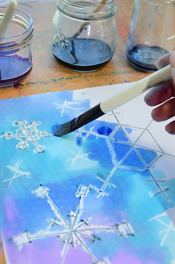 Easy Snowflake Art for Kids - Picklebums
