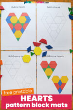Heart Pattern Block Mats - Picklebums