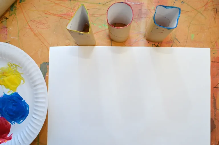 Shape Art - Cardboard Roll Shape Printing - Picklebums